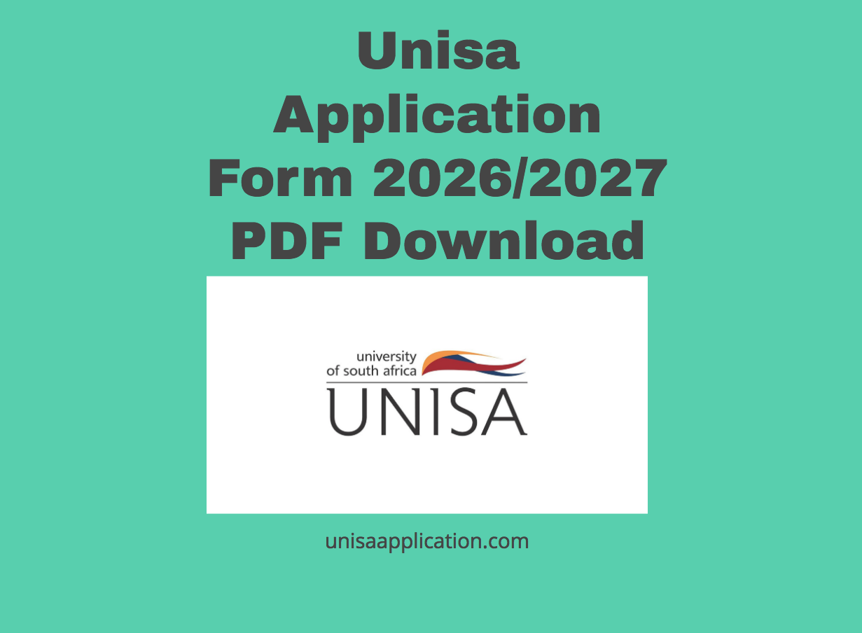 Unisa Application Form 2026/2027 PDF Download - UNISA Application 2026