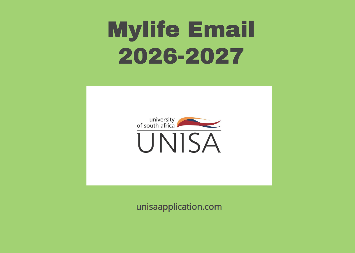 Mylife Email 2026-2027 - UNISA Application 2026