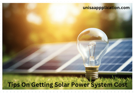 Solar Panel Quotes - UNISA Application 2026