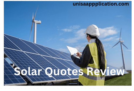 Solar Quotes Review - UNISA Application 2026